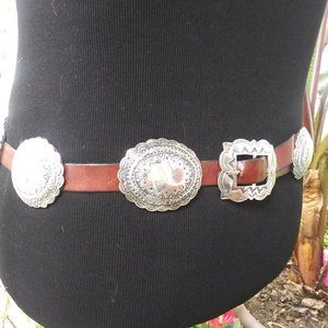 Lawrence Baca | Accessories | Concha Belt By Lawrence Baca Sterling ...